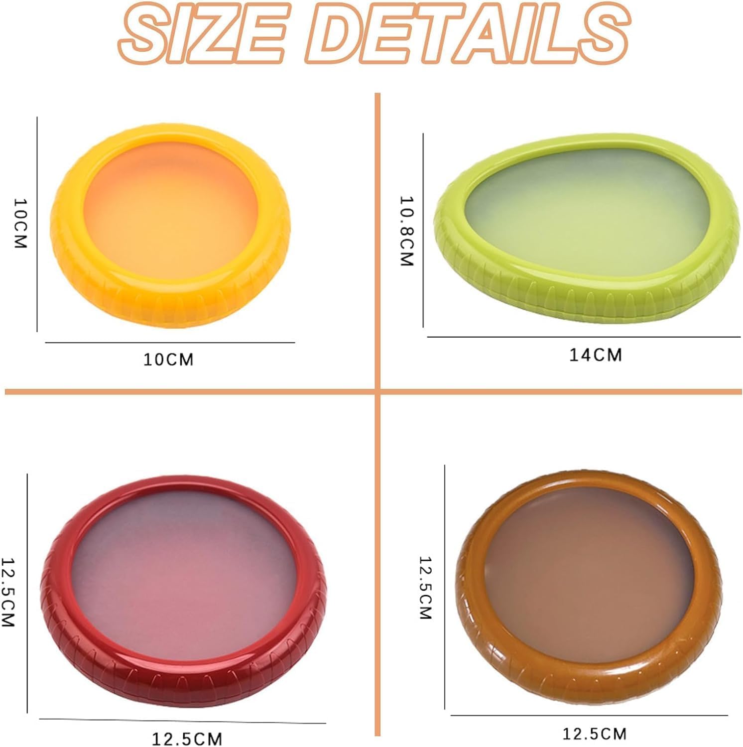 MONEBI 2024 New Silicone Fruit Storage Box, 4 Pack Fruit and Vegetable Anti-Oxidation Storage Box, Silicone Fruit Storage Containers For Fridge, Reusable Food Saver for Avocado Tomato Onion Lemon