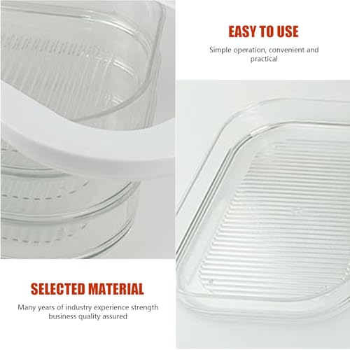 Deli Containers Deli Meat Container for Fridge 3 Layers Bacon Keeper BPA Free Plastic Bacon Container Stackable Fridge Organizer Bins with Lids for Cold Cuts, Salami, Deli, Lunch Meat