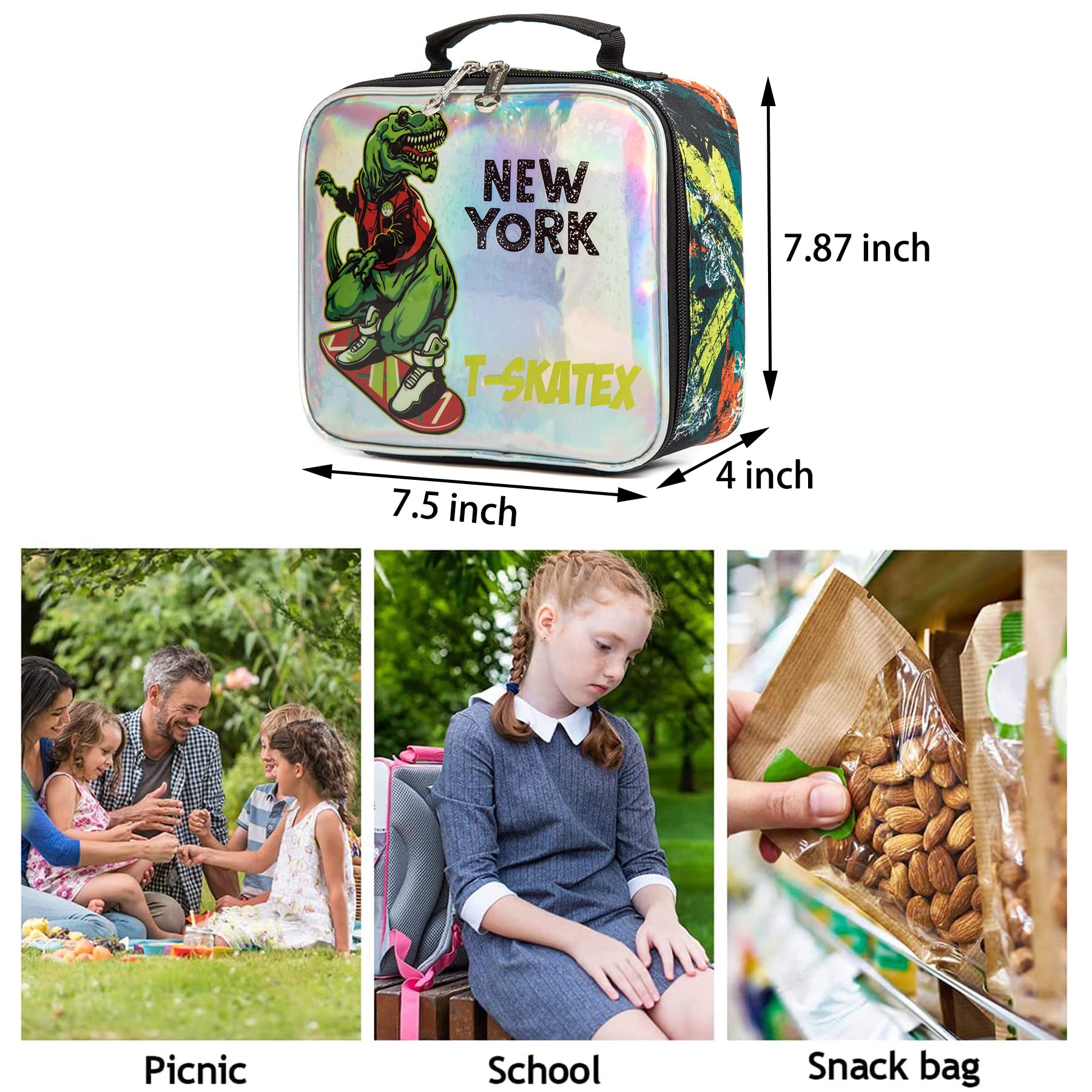 MOHCO Kids Backpack 16inch Lunch Bag and Pencil Case Lightweight School Bookbag for Teens, Girls, Boys, Elementary and Middle school