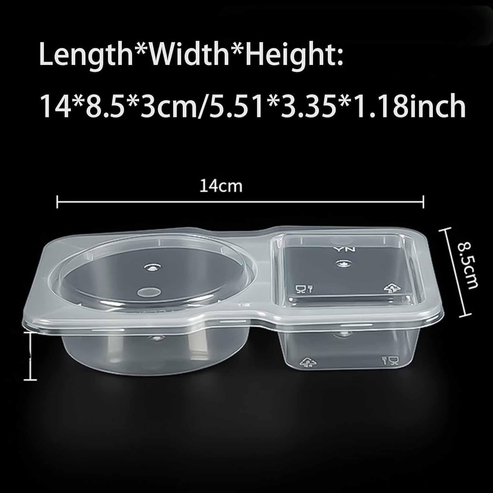 Reusable Snack Containers with Lids, Mess Free Snack Container, Snack Reusable Container, Travel Condiment Containers Sauce Cups for to-Go Sauce Sampling(10pcs)