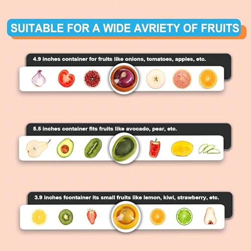 KICXZEON 4 Vegetable and Fruit Storage Containers, Onion Storage Avocado Saver, Lemon Garlic Tomato Storage Container Reusable (multicolour)