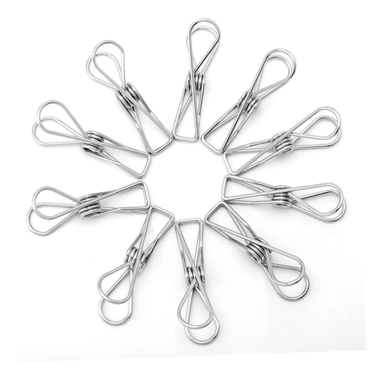 SEWACC Sturdy Metal Chip Bag Clips Snack Bag Clips Food Clips Food Bag Clips Kitchen Bag Clips Chip Clips