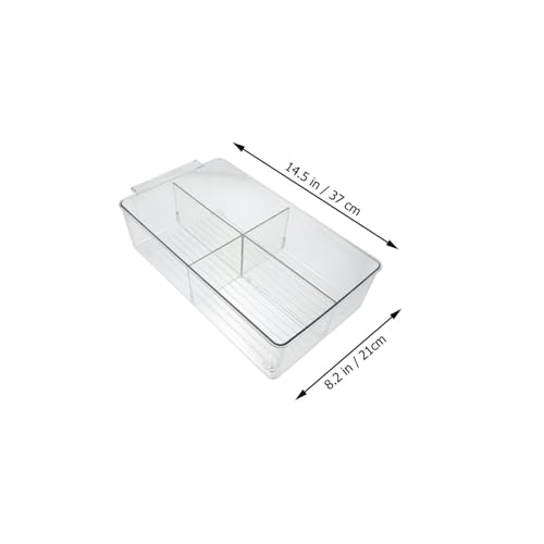 FELTECHELECTR Food Storage Containers Fridge Compartment Stacking Storage Box for Efficient and Neat Organization
