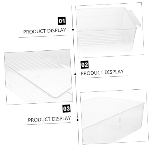 CIYODO Freezer Storage Organizer 5 Compartment Food Containers Lids for Refrigerator