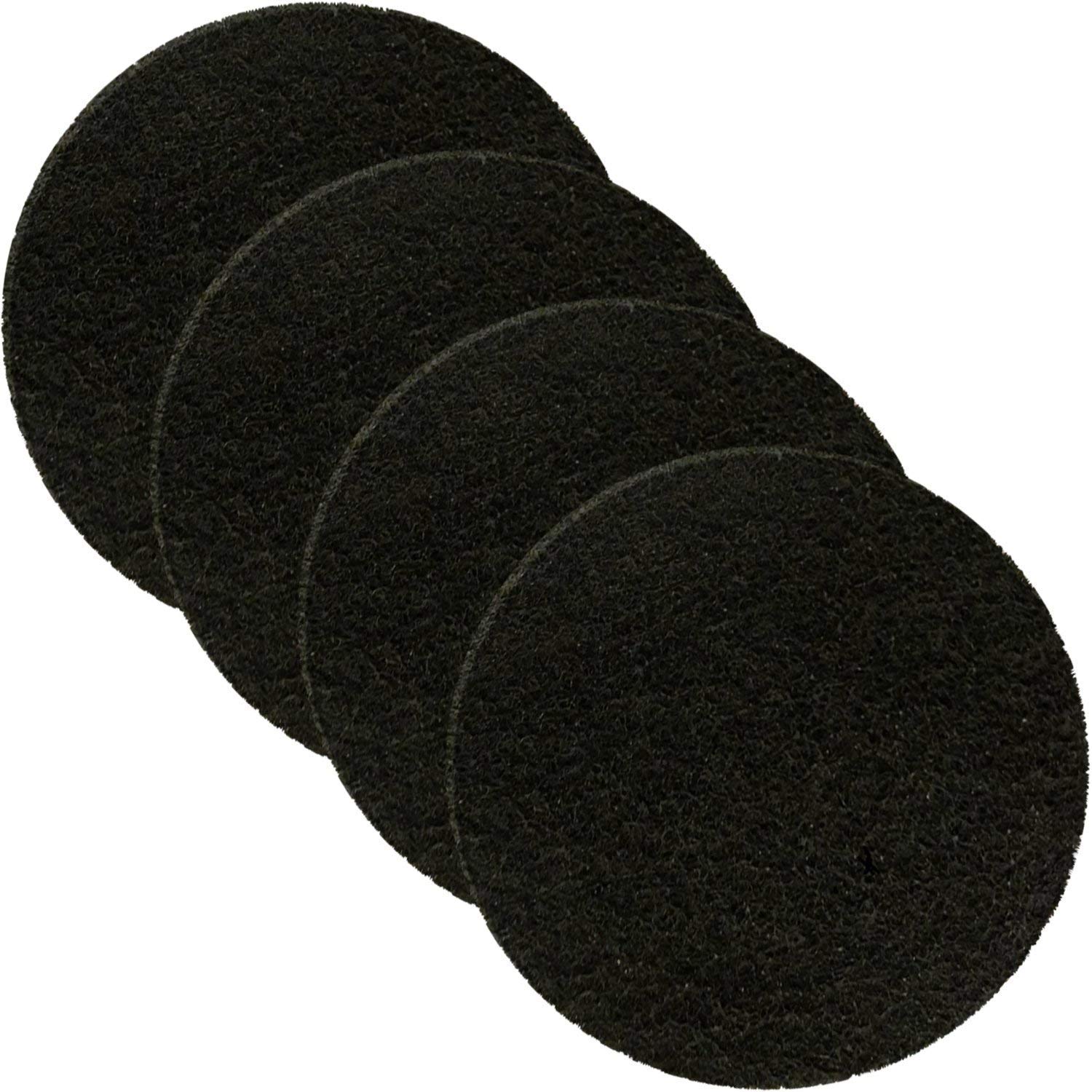 3.75" - 4 Pack Activated Charcoal Filter for Kitchen Compost Bin | 3.75 Inch Activated Carbon Filter Replacement Set for Kitchen Recycle Bin | Odor Absorbing Compost Filter Replacement