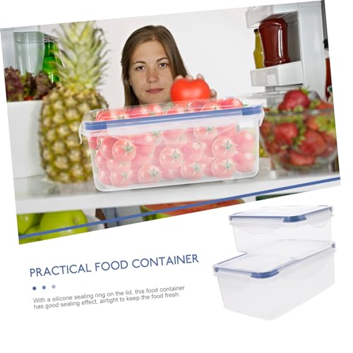 IMIKEYA 4-piece Pp Material Airtight Food Storage Containers with Lids for Sandwiches Snacks