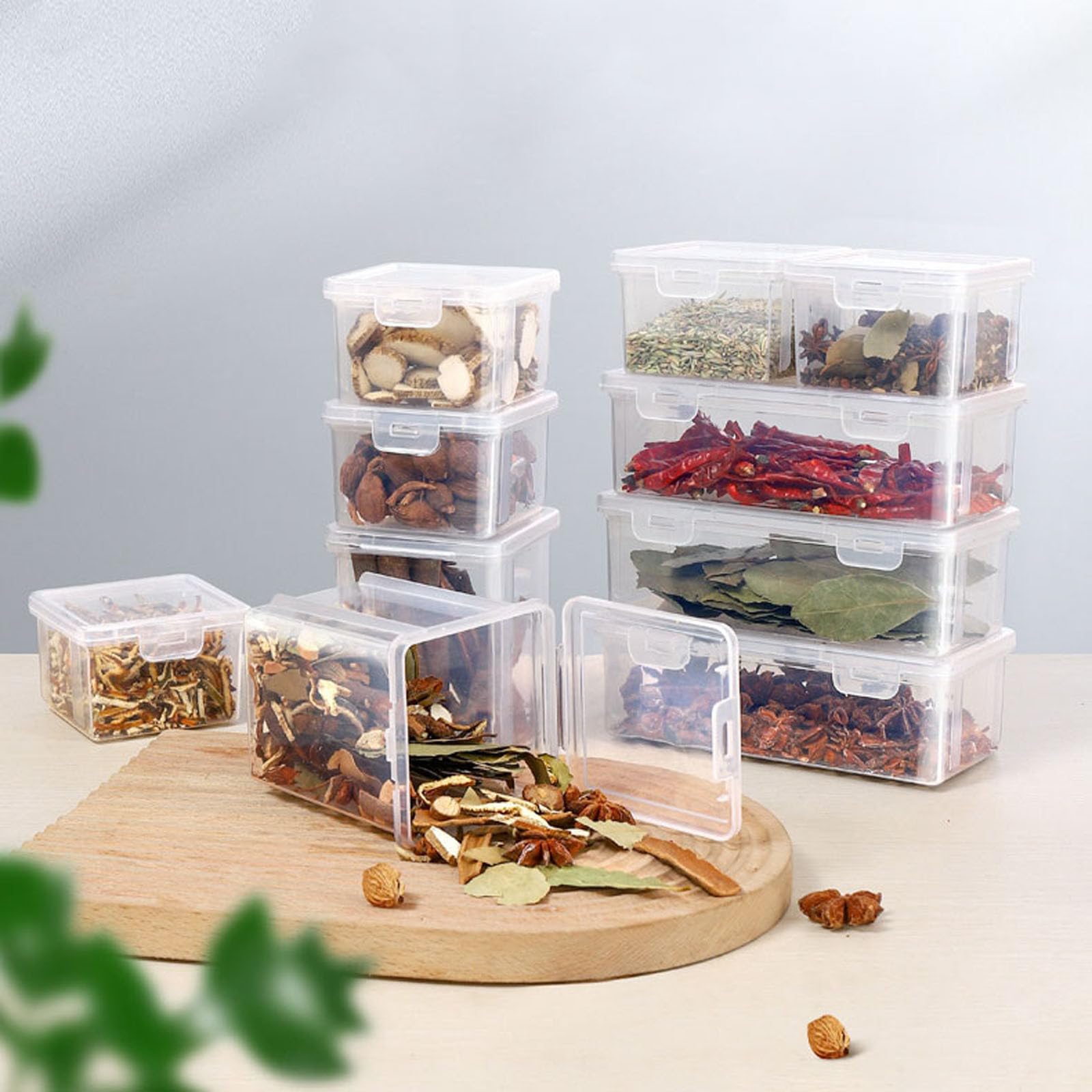 Deals of The Day Clearance, Food Storage Containers with Leakproof & Airtight Locking Lids, Plastic Food Containers with Lids for Kitchen Storage and Organization