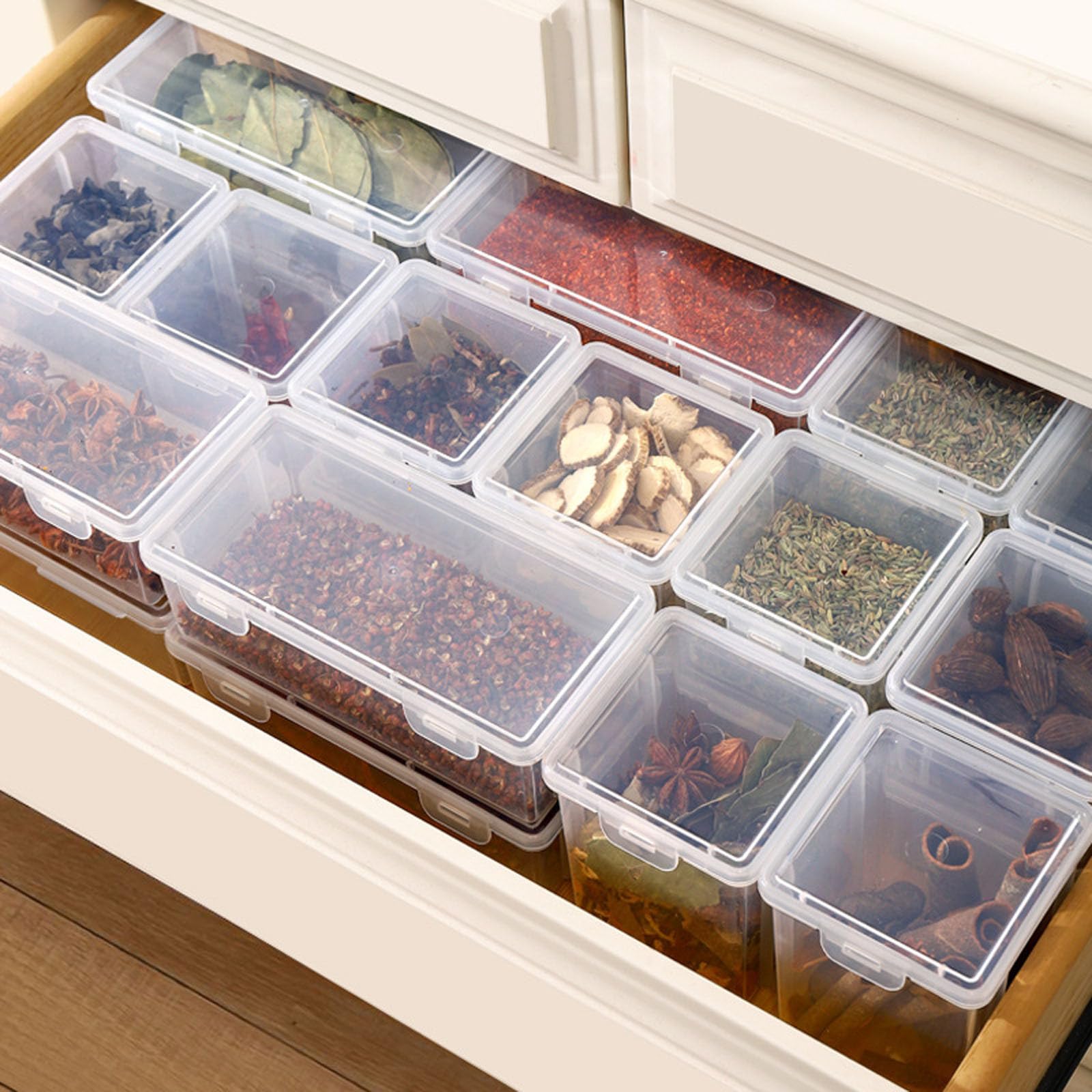Deals of The Day Clearance, Food Storage Containers with Leakproof & Airtight Locking Lids, Plastic Food Containers with Lids for Kitchen Storage and Organization