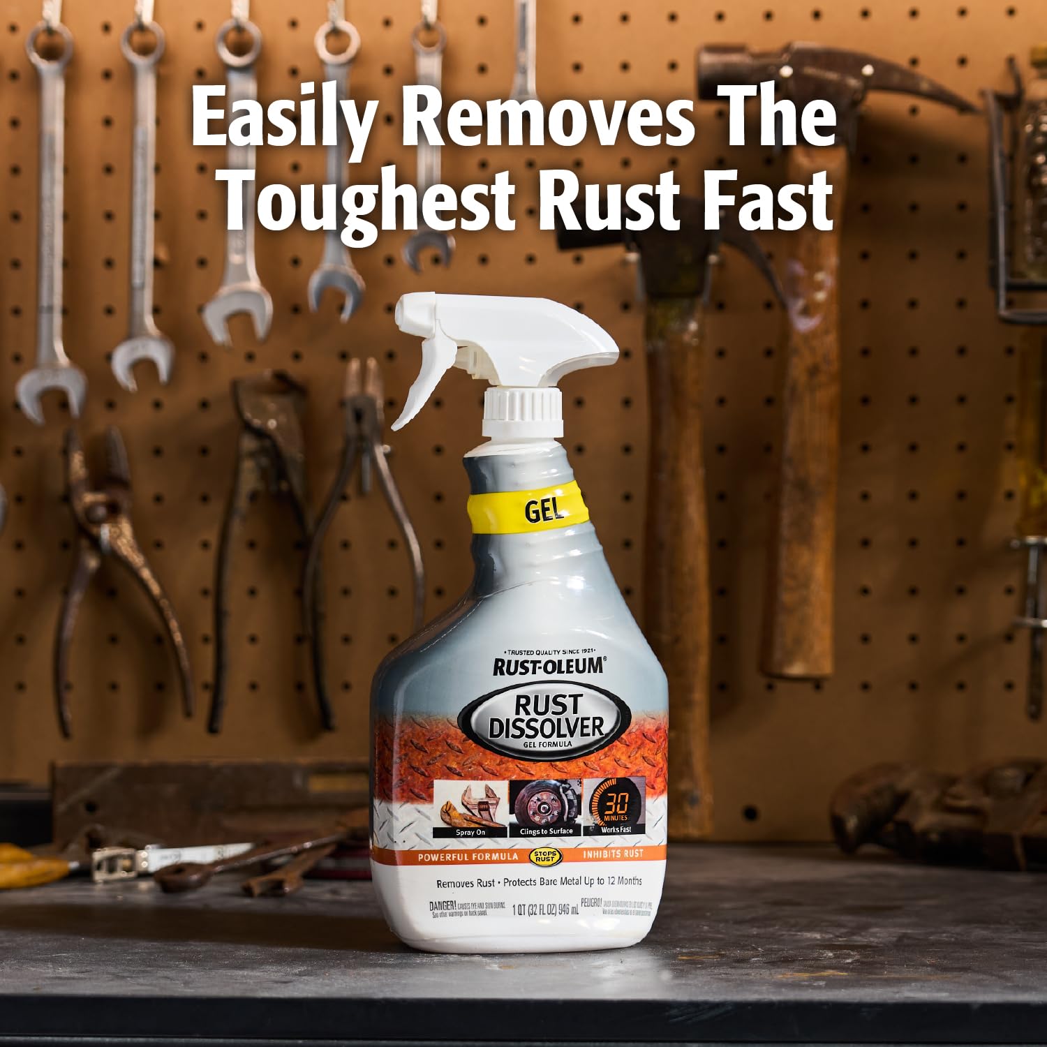 Rust-Oleum 300112 Rust Dissolver Gel, 32 oz