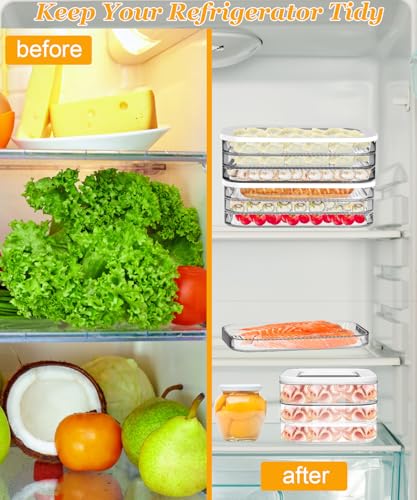 QUSUKO Deli Meat Container for Fridge, Lunch Meat Container for Refrigerator, Food Storage Boxes with Lid for Cold Cuts, Lunch Meat, Salami, Meal Prep Containers, BPA Free, 3pcs