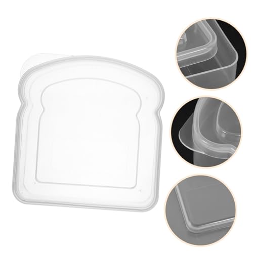 Hoement Lunch Box Container Sandwich Space Box Toast in Plastic Sandwich Containers for Picnic