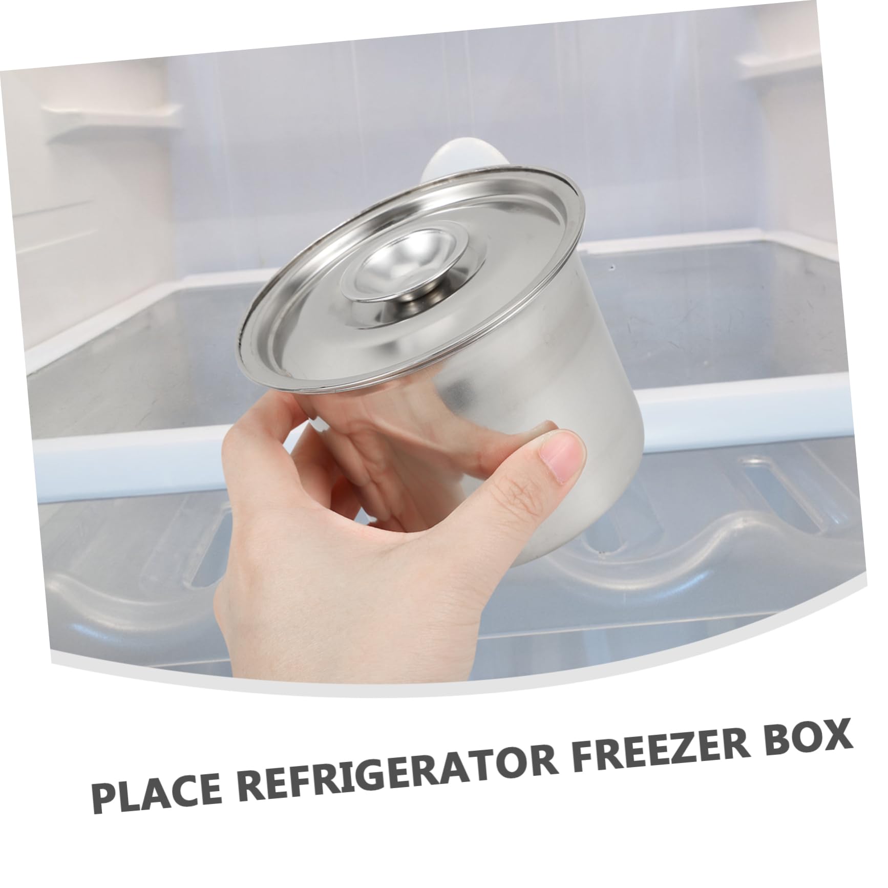 LALADEFIEE Ice Cream Container Food Storage Box Lids Freezer Storage for Ice Cream Desserts 10cm Capacity