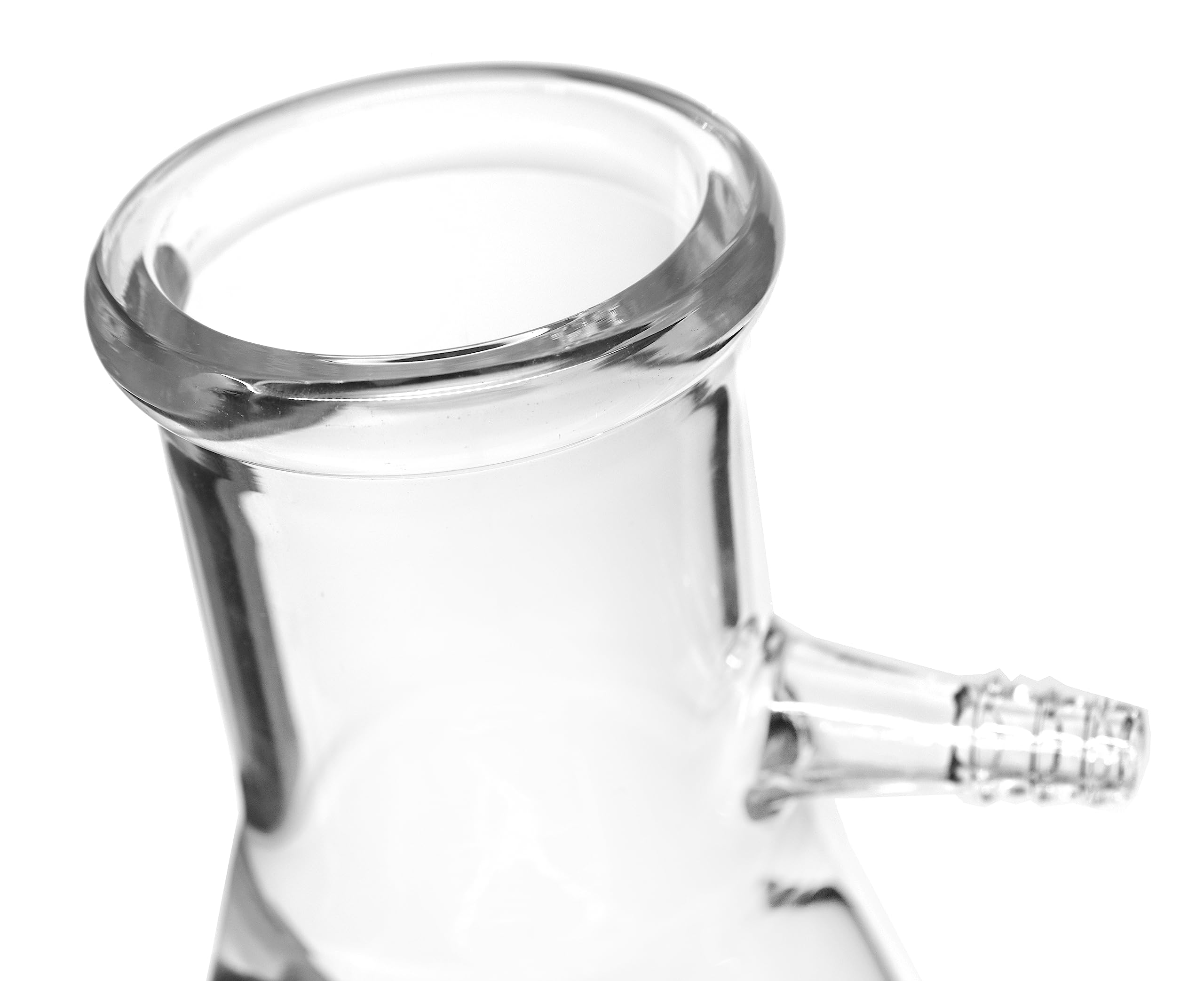 Filtering Flask, 5000ml - Borosilicate Glass - Heavy Walled - Conical Shape, with Integral Side Arm - White Graduations - Eisco Labs