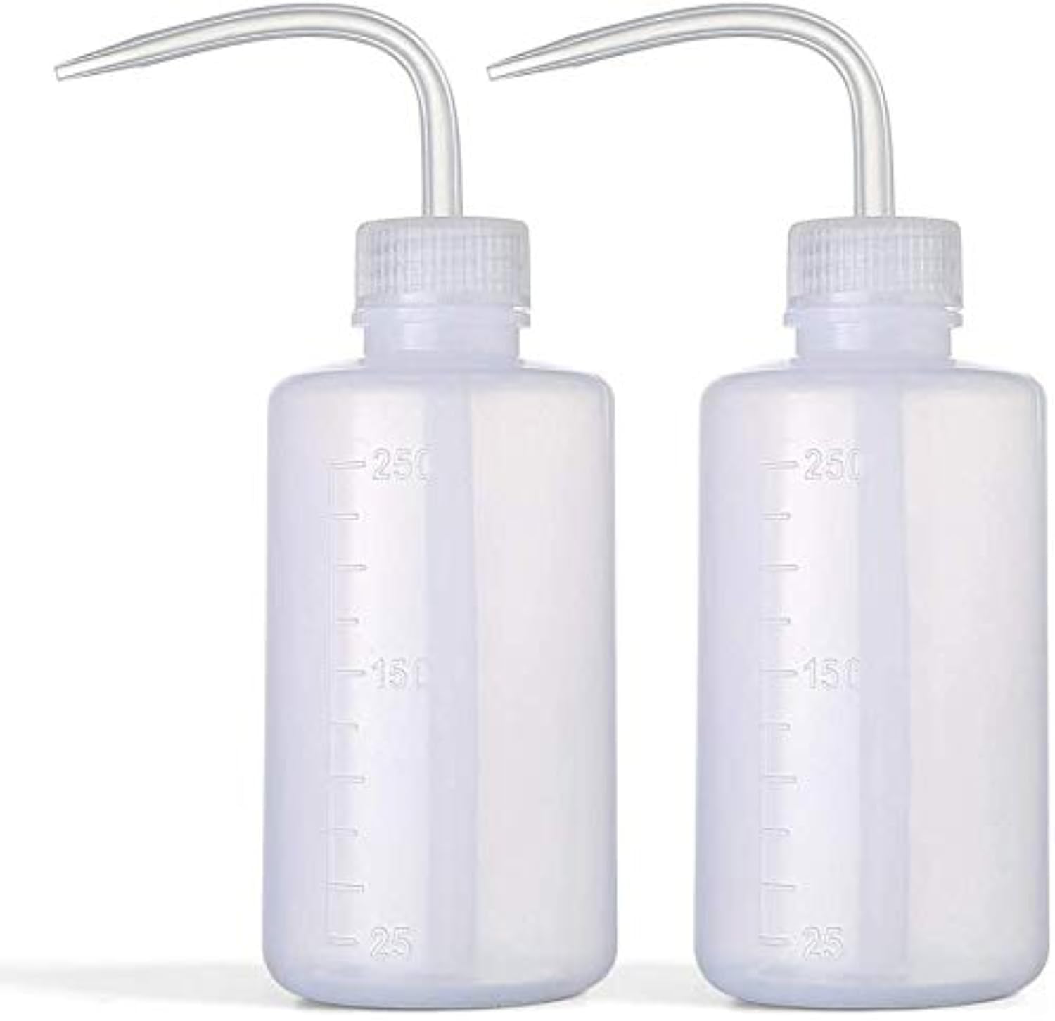 Hatonseyan Wash Bottles - 2pcs 250ml Safety Wash Bottle Watering Tools, Economy Plastic Squeeze Bottle for Medical Label Tattoo Supplies Green Soap Cleaning Washing Bottle