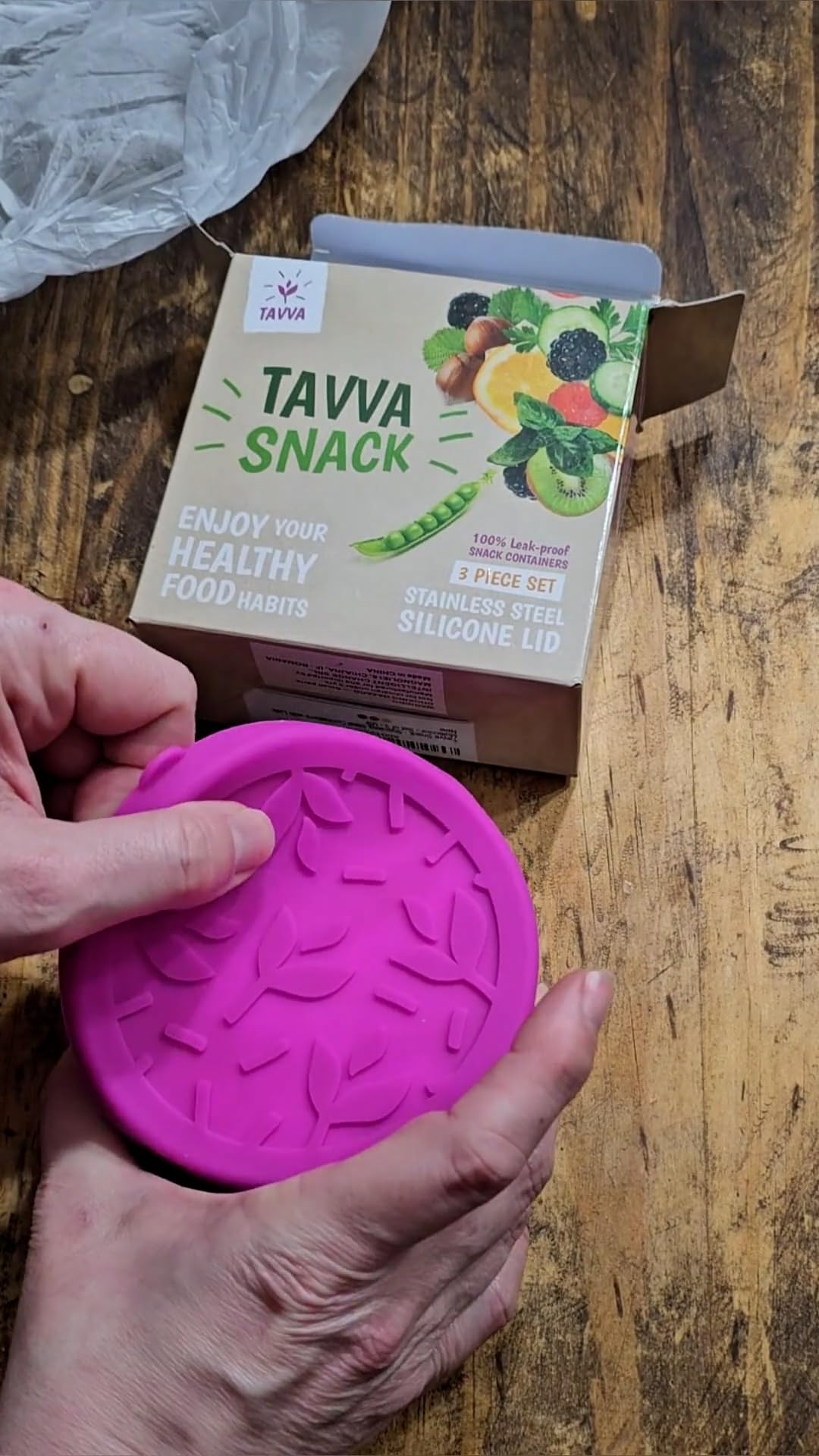 TAVVA 2 X 12 oz Stainless Steel Snack Containers with Lids - Stainless Steel Food Containers 12 oz