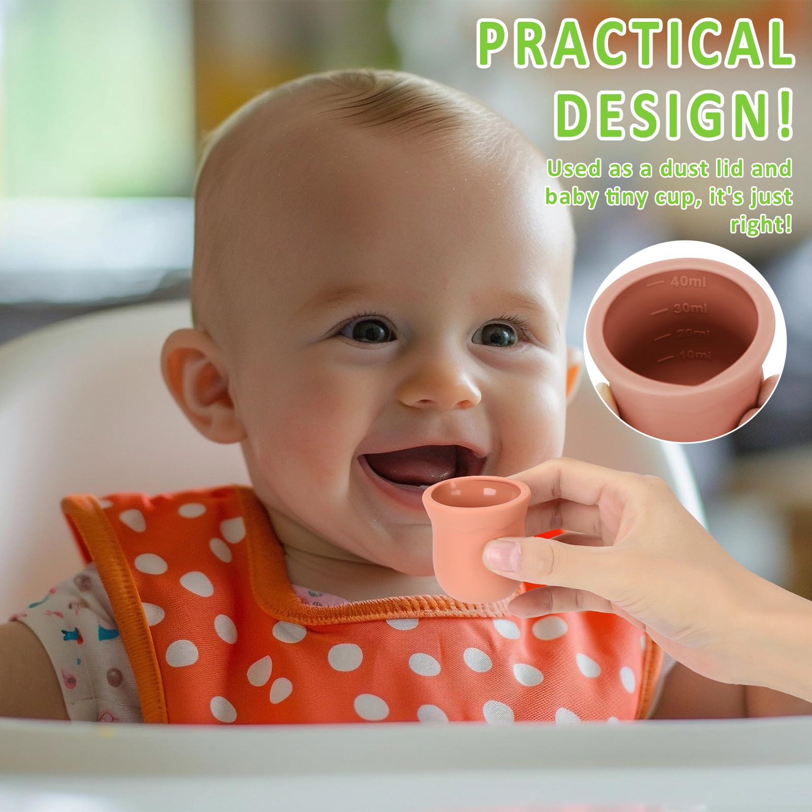 Eoopoon Silicone Baby Fruit Food Feeder Pacifier & Baby Food Freezer Tray Combo, Breast Milk Popsicle Freezer Molds Teether Toy for Babies 4-6, 12 Months, Baby Food Storage Containers Freezer (Lilac)