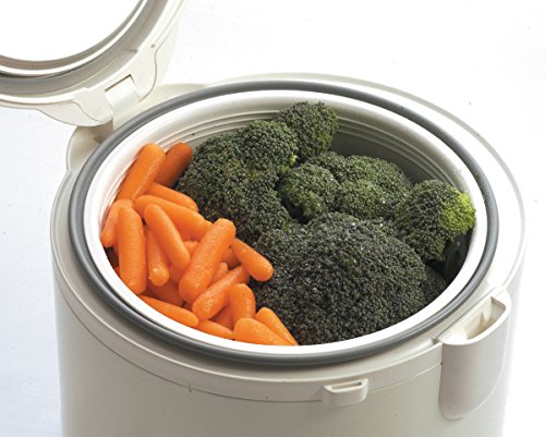 Tiger JAZ-A18U-FH 10-Cup (Uncooked) Rice Cooker and Warmer with Steam Basket, Floral White