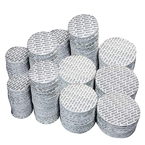 NANSHINE 38mm/ 1.5" Pressure Activated Seals Cap Liners Foam Sealing inserts for Glass & Plastic Jar Bottles Containers No Induction Sealer Needed 500pcs