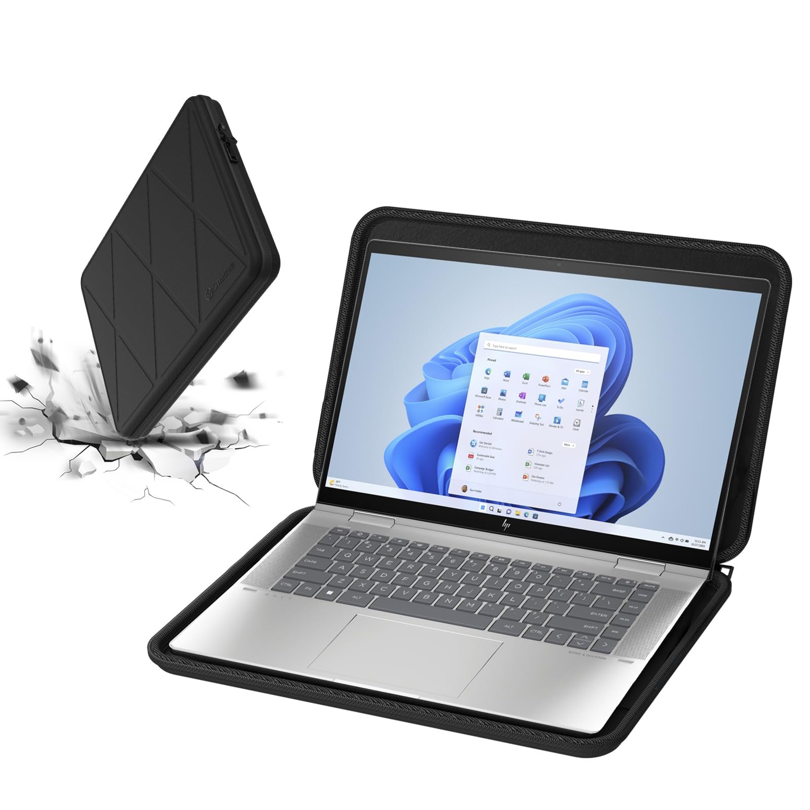 Smatree Hard EVA Protective Sleeve Case Compatible for 15.6 inch HP Envy x360 15/15z/15t, HP Pavilion x360 Convertible 15/15t, HP ZBook Studio 16 inch G11/G10/G9 Mobile Workstation PC Bag (A1600)