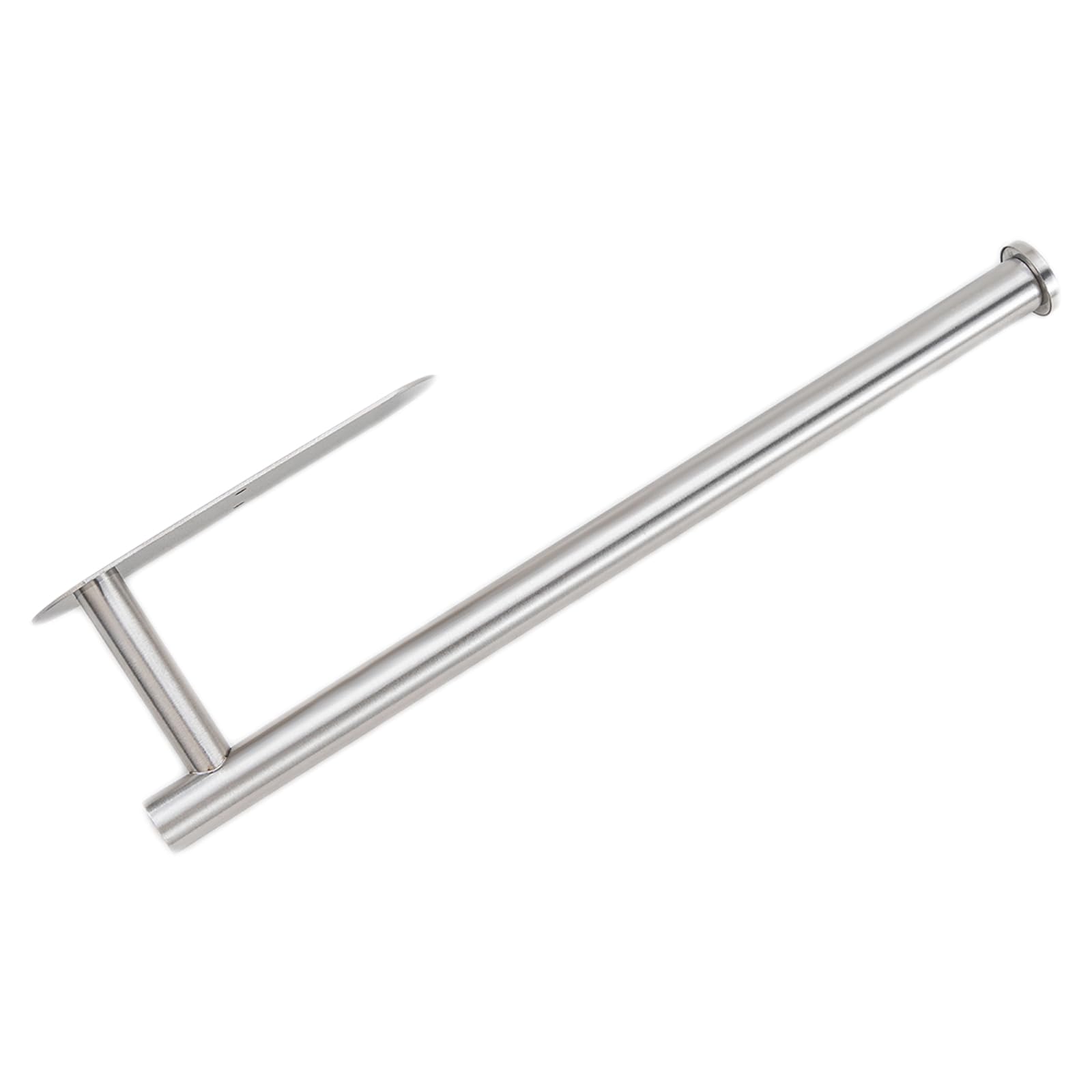 Foyou Paper Towel Holder Under Cabinett Countertop Wall Mount for Kitchen Bathroom Pantry Sink Countertop Counter,SUS304 Stainless Steel PaperTowel Rack Self Adhesive or Drilling,Silvery