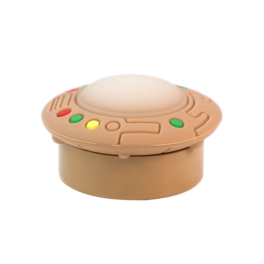 YHSWE UFO Shape, Silicone Wax Container Non-stick Food Grade, 5ml, Suitable For Storing Beeswax and Skin Care Products, Easy To Carry When Traveling (5 pcs)
