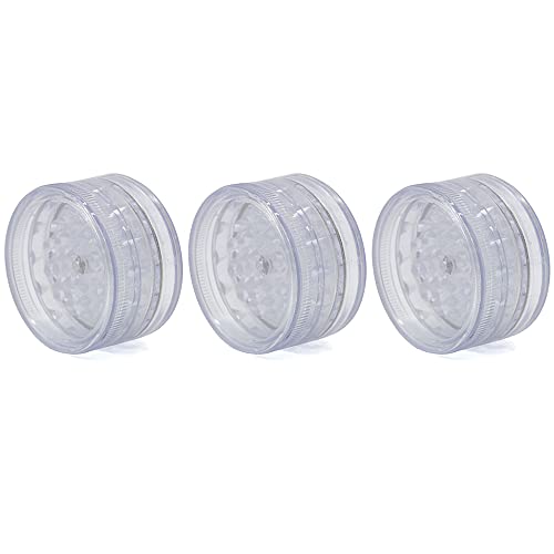 3 Pack Herb Grinder For Manual, 2.5in Small Spice Grinder With Storage, Portable And Disposable Plastic Herb Grinder, Mix