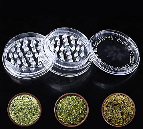 3 Pack Herb Grinder For Manual, 2.5in Small Spice Grinder With Storage, Portable And Disposable Plastic Herb Grinder, Mix