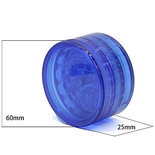 3 Pack Herb Grinder For Manual, 2.5in Small Spice Grinder With Storage, Portable And Disposable Plastic Herb Grinder, Mix