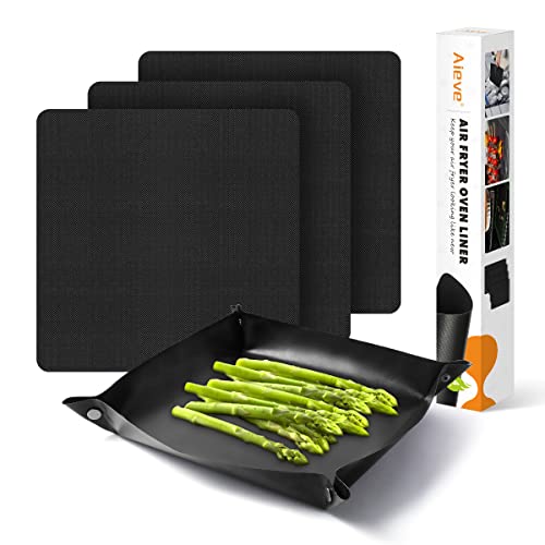 AIEVE Air Fryer Liners for Ninja Air Fryer, 4 Pack Non-stick Reusable Air Fryer Oven Liners Air Fryer Accessories Compatible with Ninja Toaster Oven Flip up Ninja Foodi SP101 SP201 SP301 Air Fry Oven