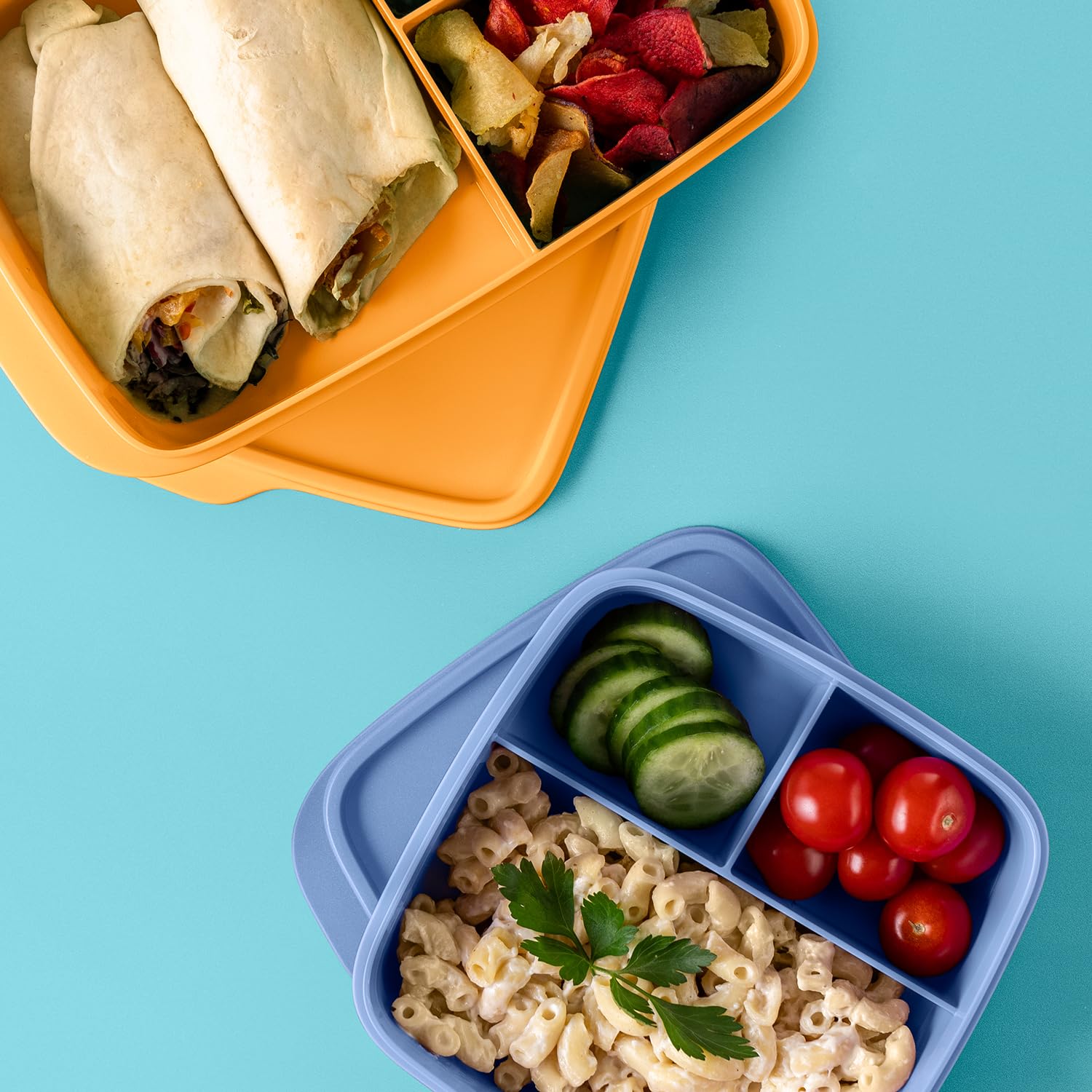 Tupperware Lunch-It Portion & Go Compact 2-Lunch Box Set, Dishwasher Safe and BPA Free (2.3 Cups/550 ml)