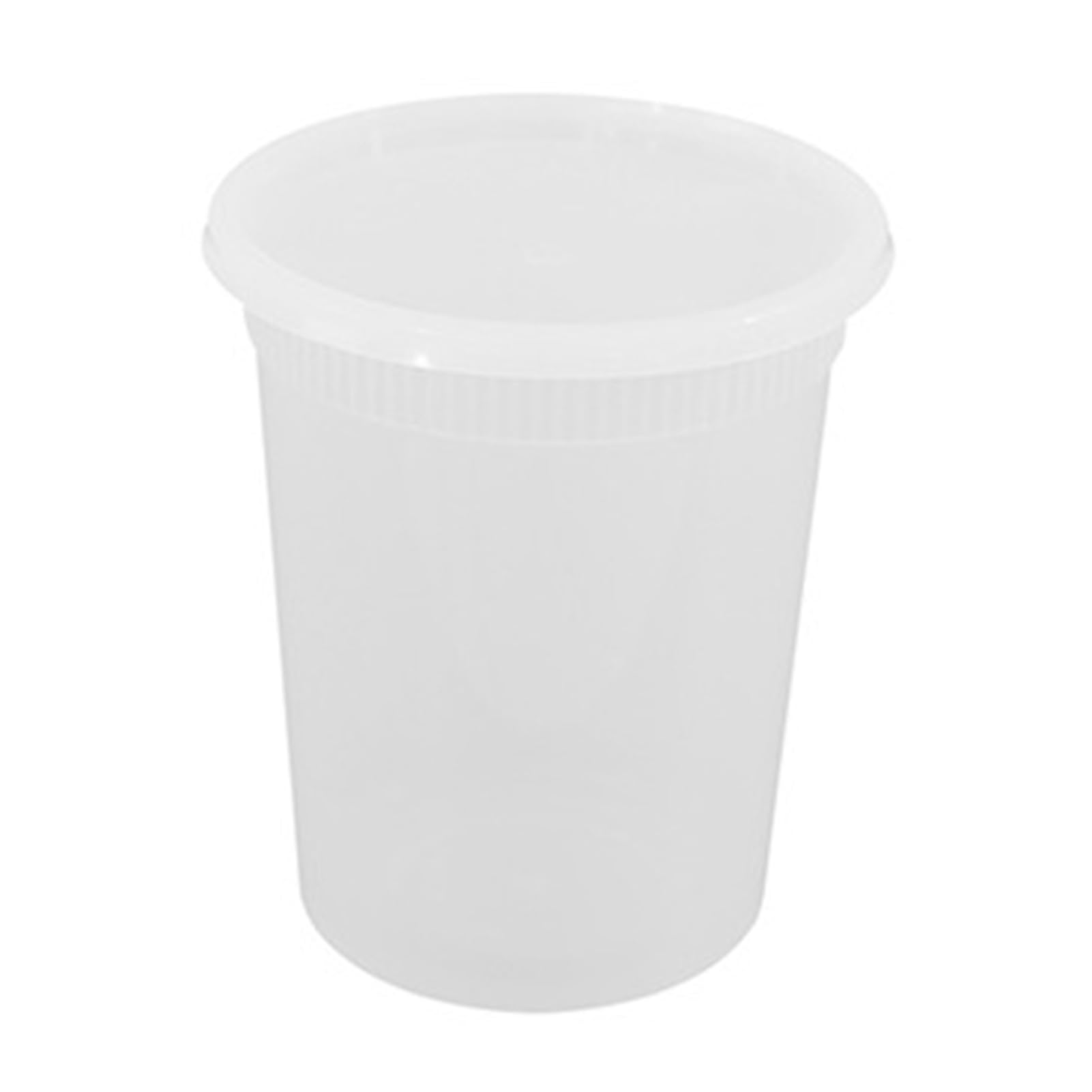 ulafbwur Deli Containers with Lids, 50-Pack Heavy-Duty Stackable Reusable Airtight Plastic Food Storage Container for Meal Prep, Freezer & Microwave Safe (50 Set Combo). L