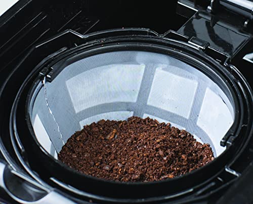 Nostalgia Retro 12-Cup Programmable Coffee Maker With LED Display, Automatic Shut-Off & Keep Warm, Pause-And-Serve Function, Cream
