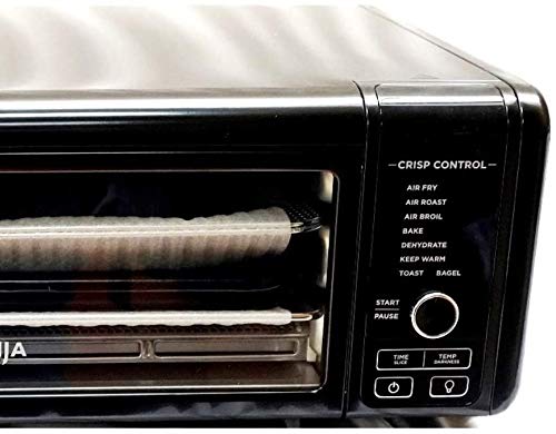 Ninja SP101 Foodi 8-in-1 Air Fry Large Toaster Oven Flip-Away for Storage Dehydrate Keep Warm 1800w XL Capacity (Renewed) BLACK