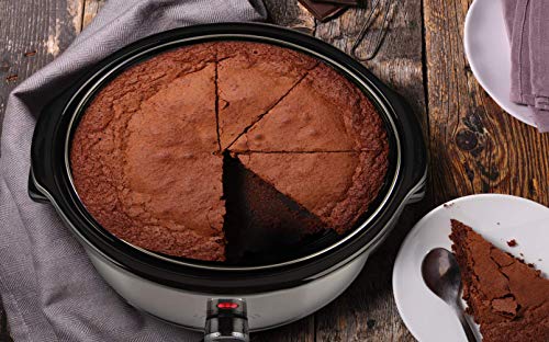 Courant Mini Slow Cooker Crock, with Easy Options 1.6 Quart Dishwasher Safe Pot, Stainless Steel