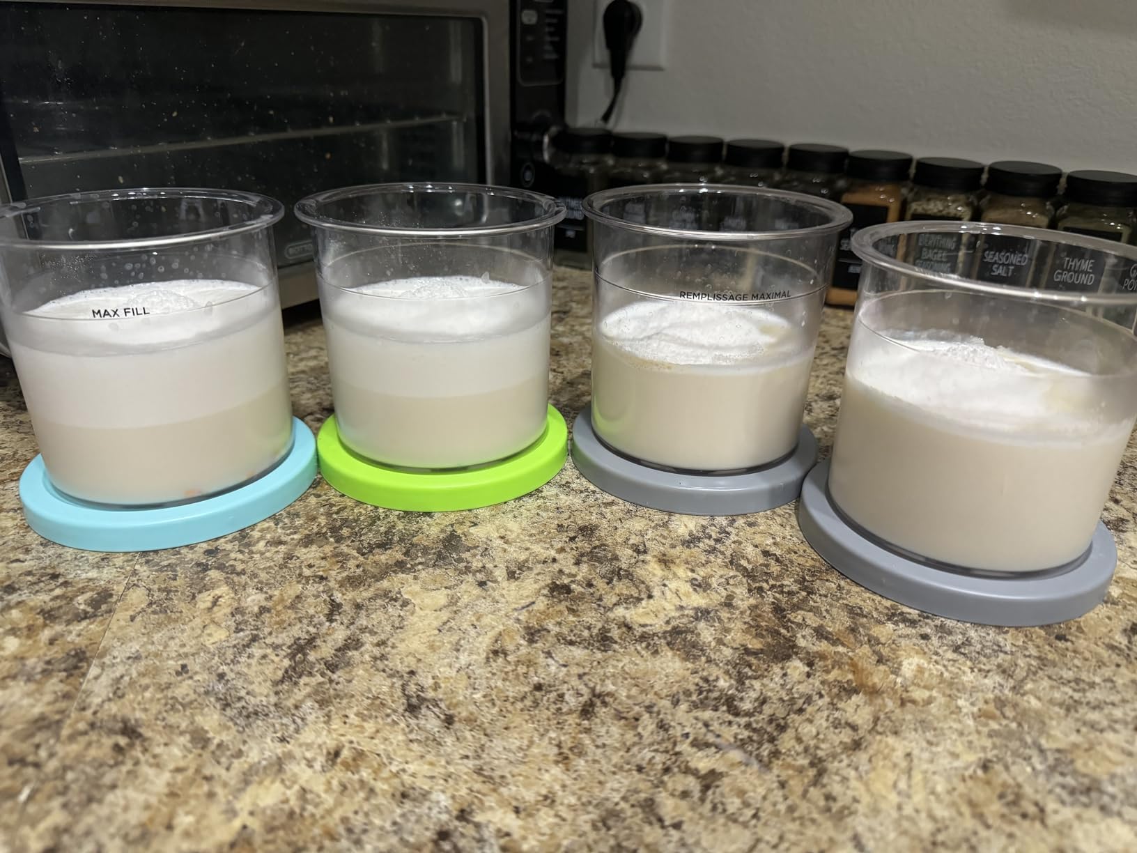 Pints for Ninja NC301 CREAMi Ice Cream Maker,for Ninja NC299AMZ NC300 & NC301 Creami Deluxe Pints 4 Pack 16oz Creamy Icecream Containers Cups Jars Tubs Canisters Set, Compatible with Ninja Ice Creami