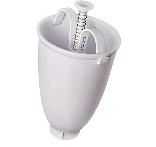 One hand Donut Maker Manual Donut Maker Plastic Doughnut Machine Mold Biscuit Donut Maker Donut-Depositor Made Waffle Dispenser Donut Kitchen Pastry Making Bake Ware DIY Baking Tool (1 PCS, White)