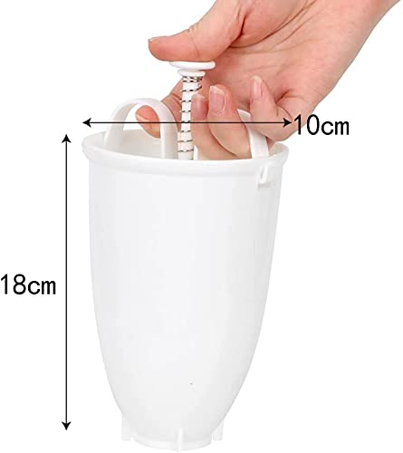 One hand Donut Maker Manual Donut Maker Plastic Doughnut Machine Mold Biscuit Donut Maker Donut-Depositor Made Waffle Dispenser Donut Kitchen Pastry Making Bake Ware DIY Baking Tool (1 PCS, White)
