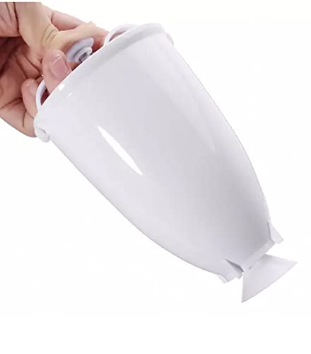 One hand Donut Maker Manual Donut Maker Plastic Doughnut Machine Mold Biscuit Donut Maker Donut-Depositor Made Waffle Dispenser Donut Kitchen Pastry Making Bake Ware DIY Baking Tool (1 PCS, White)