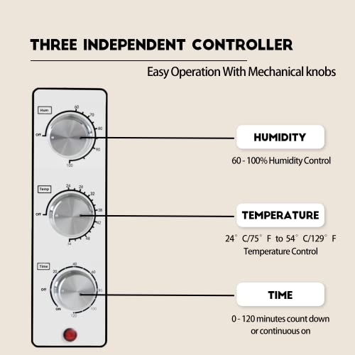 Electric Dough Proofer Machine with Humidity and Temperature control Bread Proofer Box Yogurt Maker Proofing Slow Cooker Fermenter