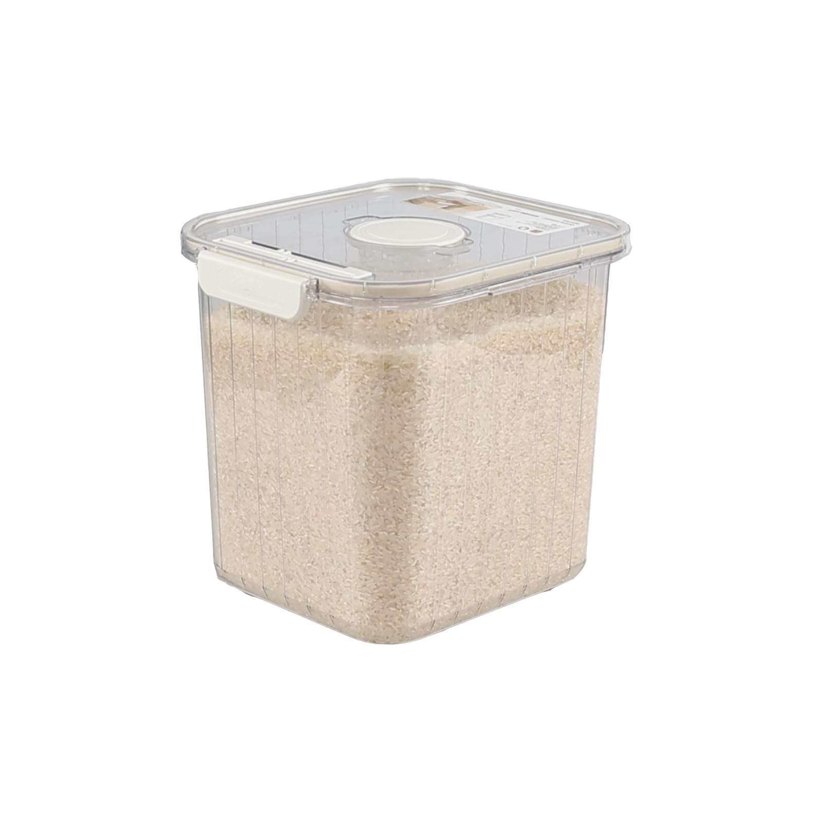 Waikhomes Airtight Food Storage Containers, BPA Free Plastic Square Keeper Container for Flour, Sugar, Baking Supplies, with Measuring Cup