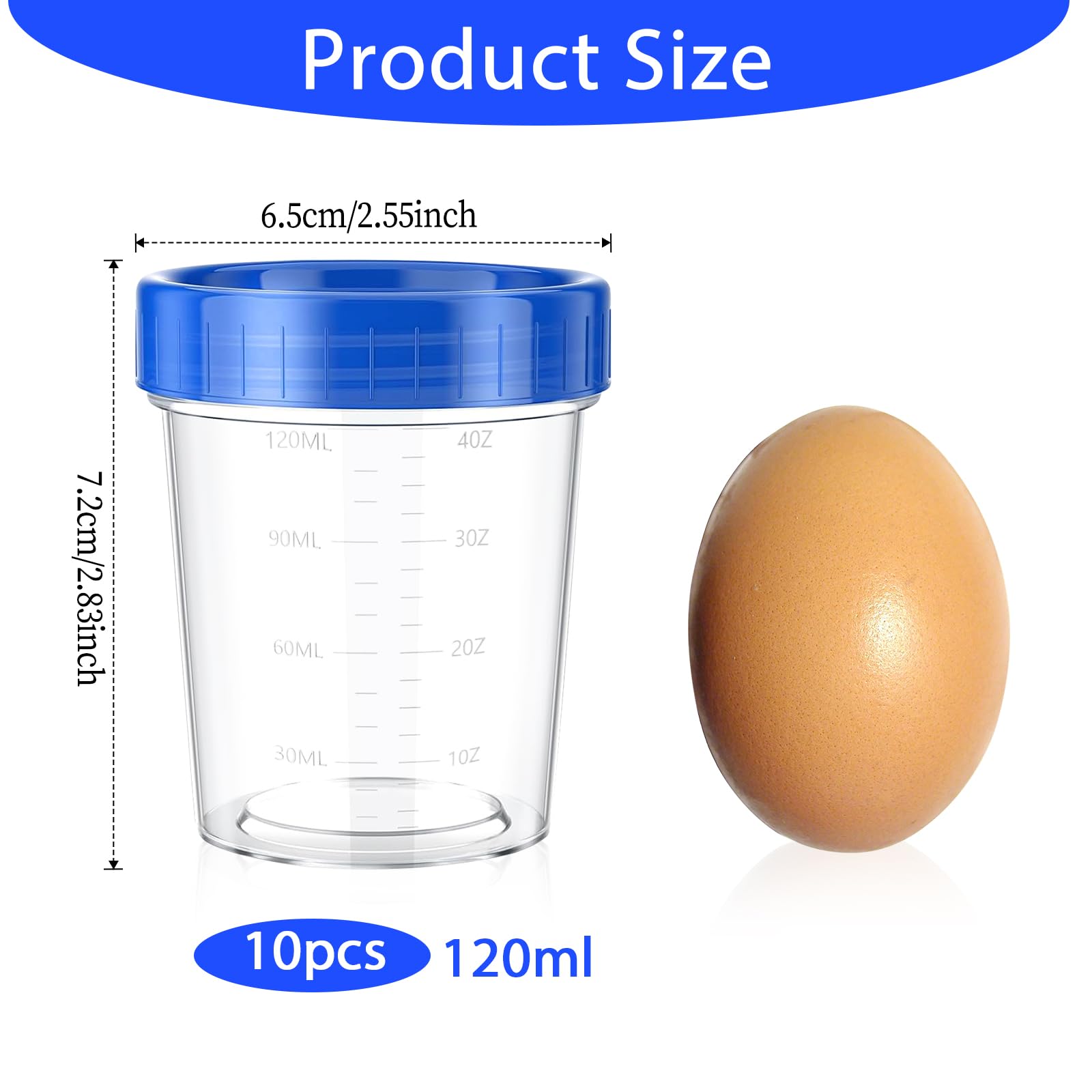 salbsever 10Pcs Small Containers with Lids, 4oz Salad Dressing Container to Go, Reusable Leakproof Travel Plastic Dip Sauce Dressing Containers Condiment with Screw Lids for Lunch Box Work Trip