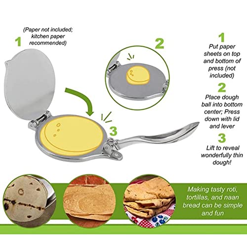 ignoramus Kitchen Tortilla Maker Press Dough Meat Press Maker Bakeware Tortilla Pancake Pie Baking Accessories