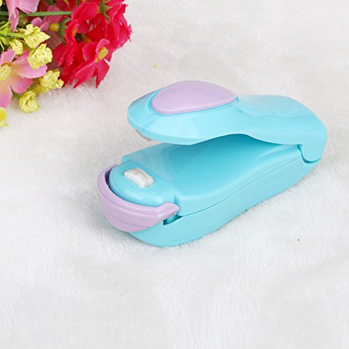 Mini Bag Sealer,Food Sealer Machine,Handheld Heat Sealer with Magnet & Battery Powered,Household Mini Portable Hand Press Heat Plastic Bag Snack Sealing,Portable Sealing Tool for Easter Candy Gift Bag