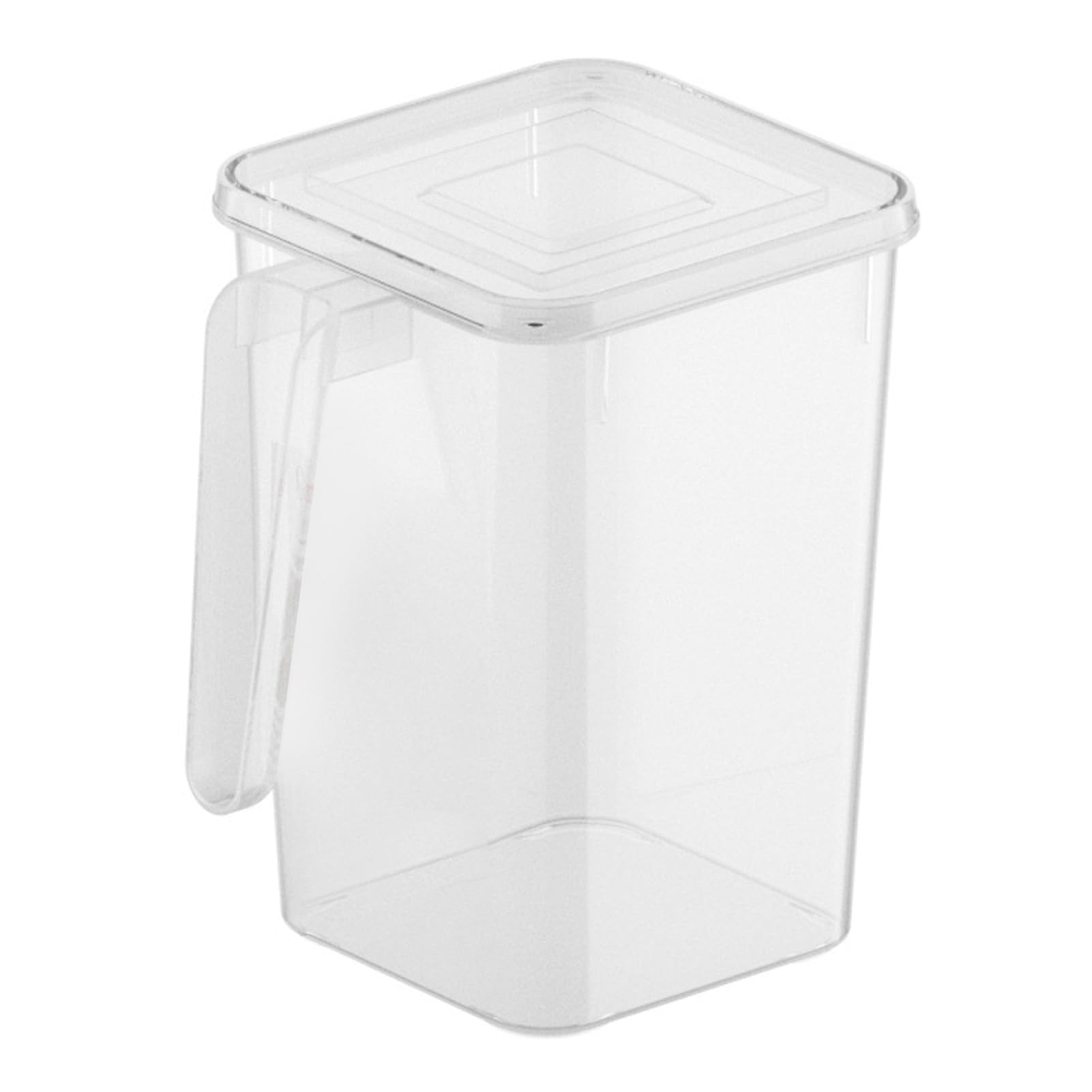 Refrigerator Side Door Storage Box with Handle and Lids,Clear Vegetable Egg Fridge Door Organizer Container,Refrigerator Organizer Bins for Pantry Kitchen Organization