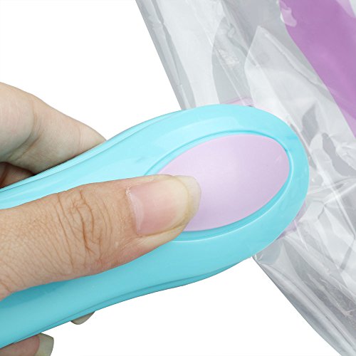 Mini Bag Sealer,Food Sealer Machine,Handheld Heat Sealer with Magnet & Battery Powered,Household Mini Portable Hand Press Heat Plastic Bag Snack Sealing,Portable Sealing Tool for Easter Candy Gift Bag