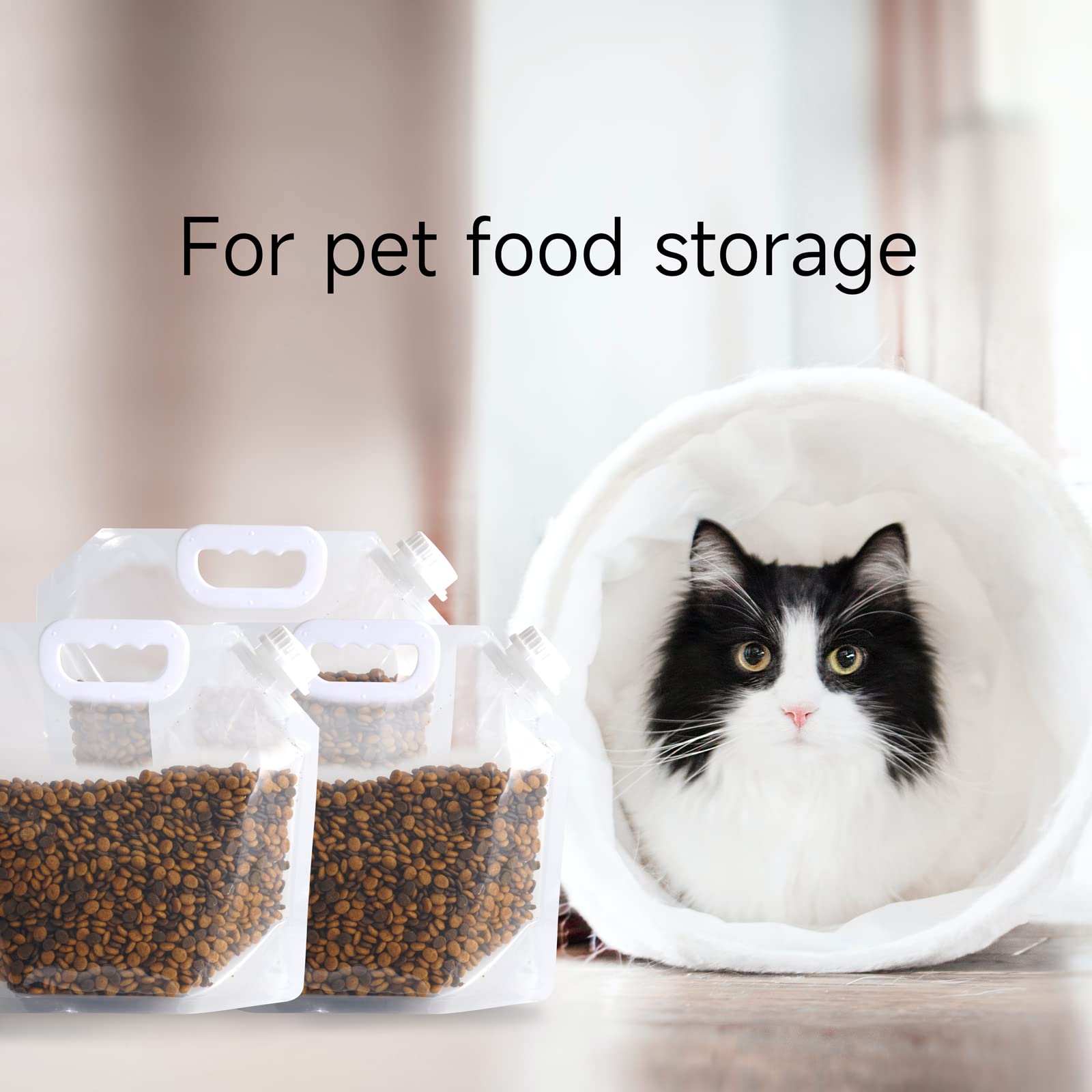 Cereal Storage Bag, Rice Containers Storage with Lids Moisture Resistant Home Essentials. 10PCS - Kitchen Organization for Chicken Stock, Beans, Oatmeal, Grain, Flour, Barley.