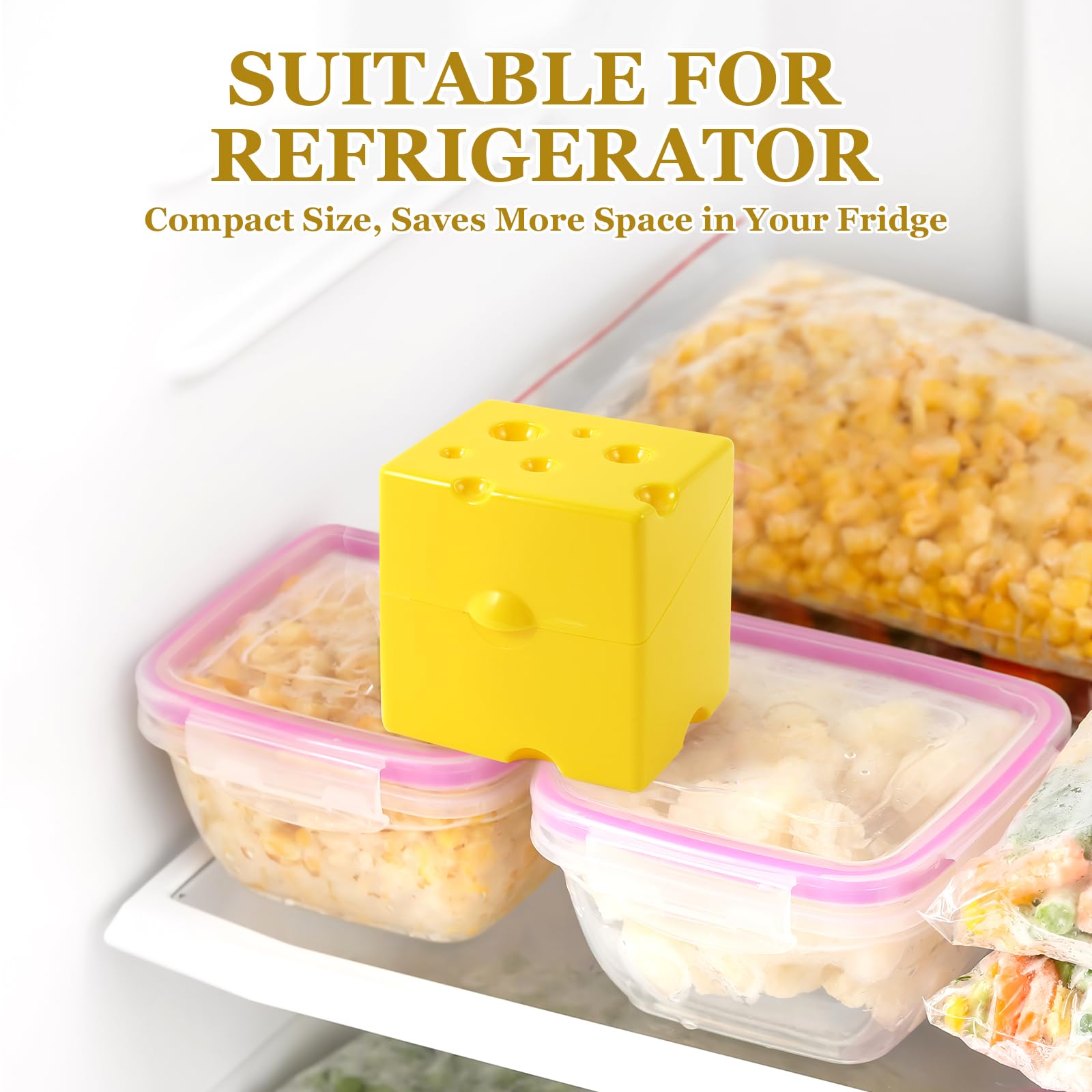 HooYiYuuX 2Pcs Sliced Cheese Slice Holder Container for Refrigerator, Cow Cheese Storage Container for Fridge with Flip Lid, Butter Block Cheese Keeper Saver Box,Kitchen Gadget for Saving Cheese