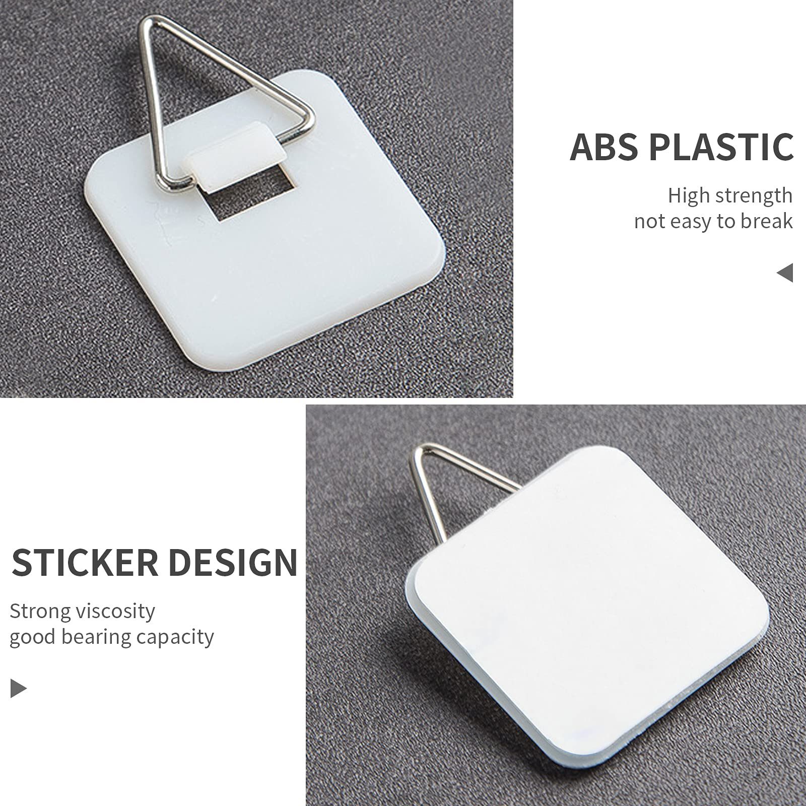 50PCS Plate Hangers for The Wall Plate Holder Hooks for Decorative Plates 1.3 Inch Sticky Invisible Adhesive for Art Supplies Home Decor