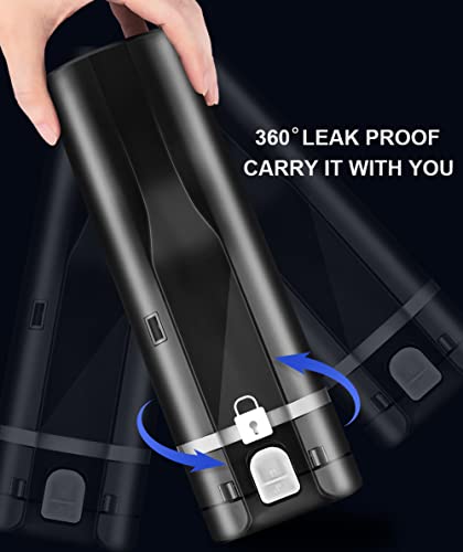 24V/12V Travel Electric Kettle for Car/Truck, 480ml Car Heating Mug with Anti-Spill Lid, Leakproof, 304 Stainless Steel Liner Portable Coffee Tea Cup Up to 100β Variable Temp Control Thermos