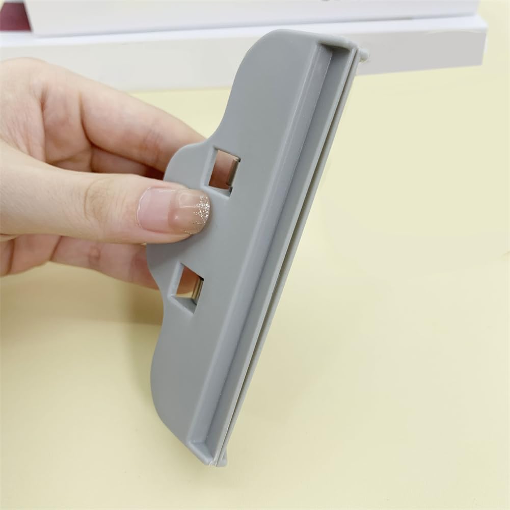 EYAKEG 4 Pack Chip Bag Clip Heavy Duty 4 inch 10CM Food Clips Sealer for Kitchen Storage Snack Bread Sealing Chips Bags Clamp Air Tight Fresh-Keeping Plastic Seal Grip, Grey